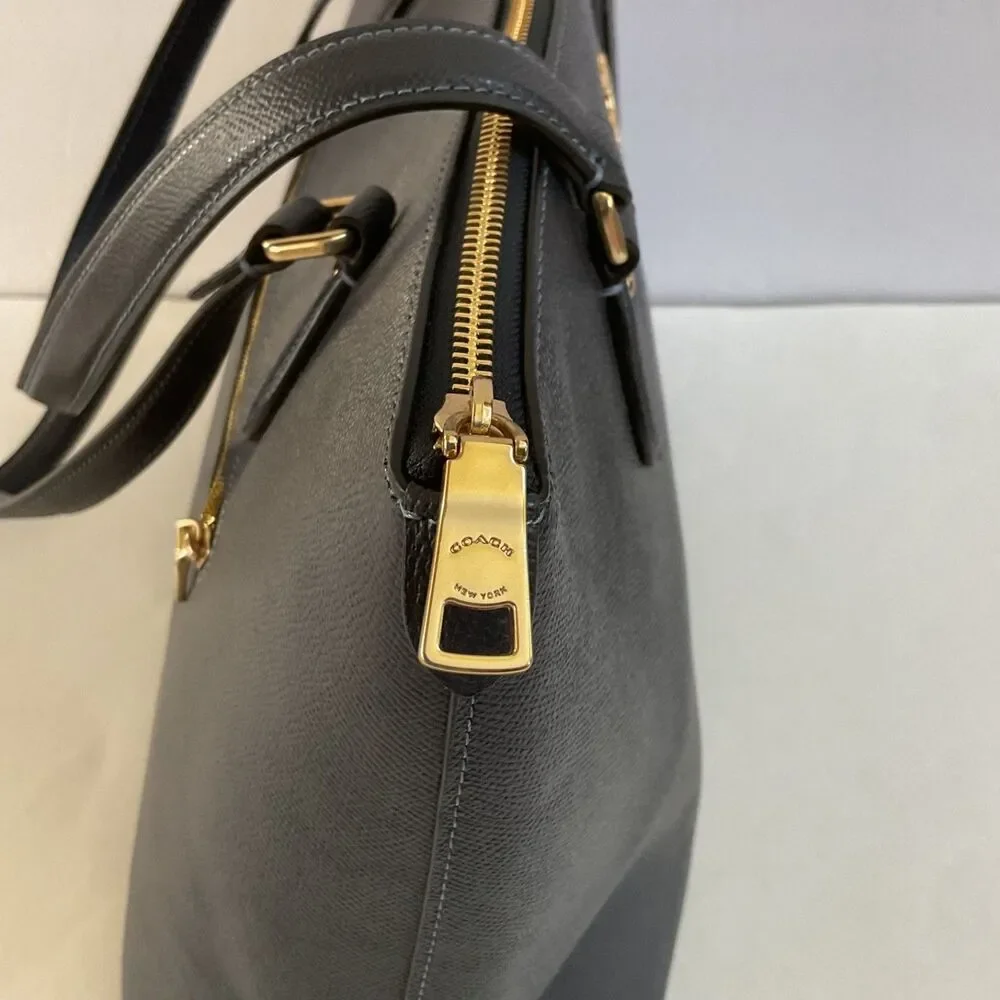 Coach | Bags | Coach Gallery Tote Bag Ch285 Crossgrain Leather Midnight ...